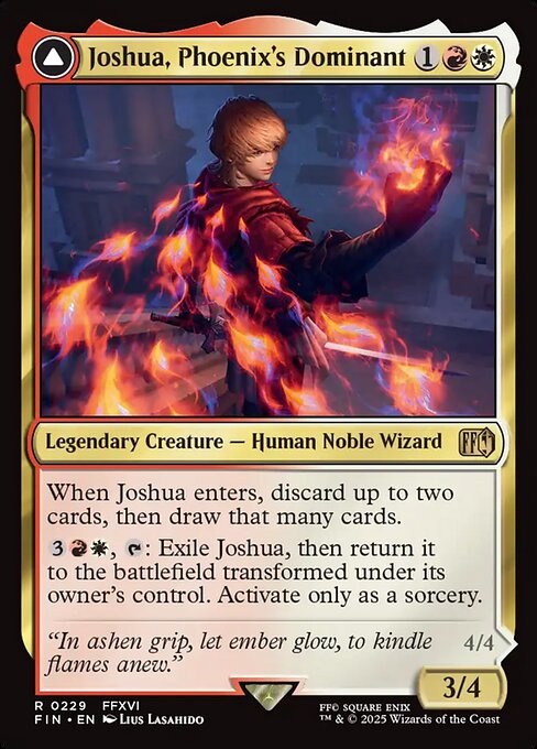 Joshua, Phoenix's Dominant // Phoenix, Warden of Fire – Esper Cards & Games